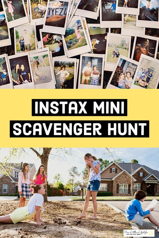 An INSTAX MINI scavenger hunt | Our Little Lifestyle