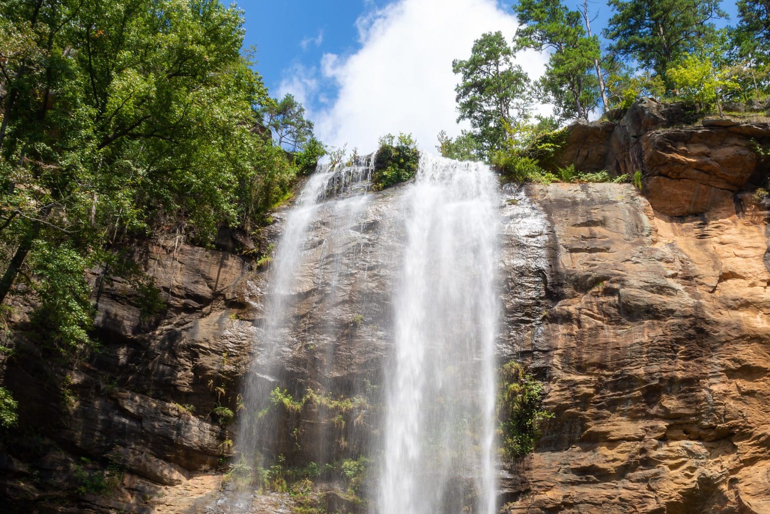 Visiting the Beautiful Toccoa Falls Waterfall in Toccoa, GA