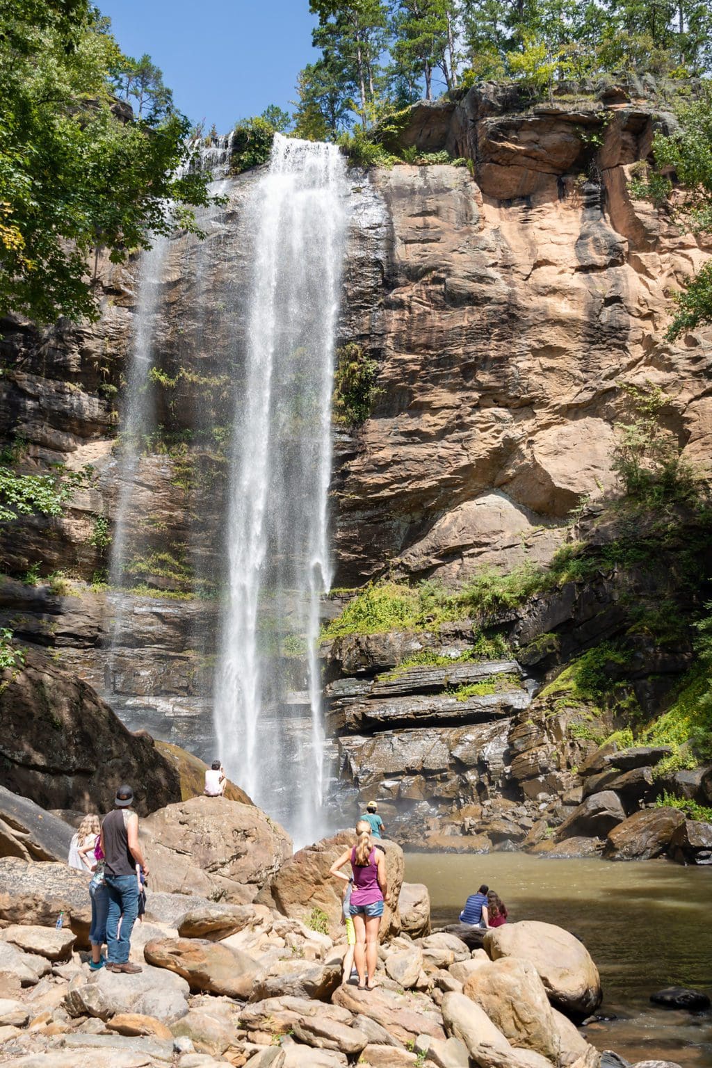 Visiting the Beautiful Toccoa Falls Waterfall in Toccoa, GA