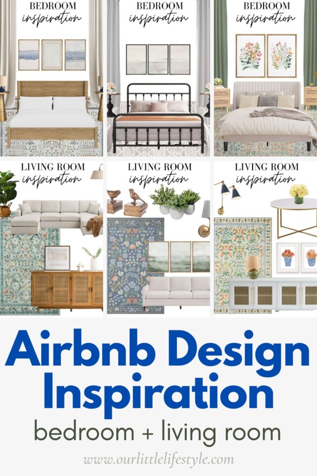 Wayfair Inspiration For Your Airbnb Living Room & Bedroom
