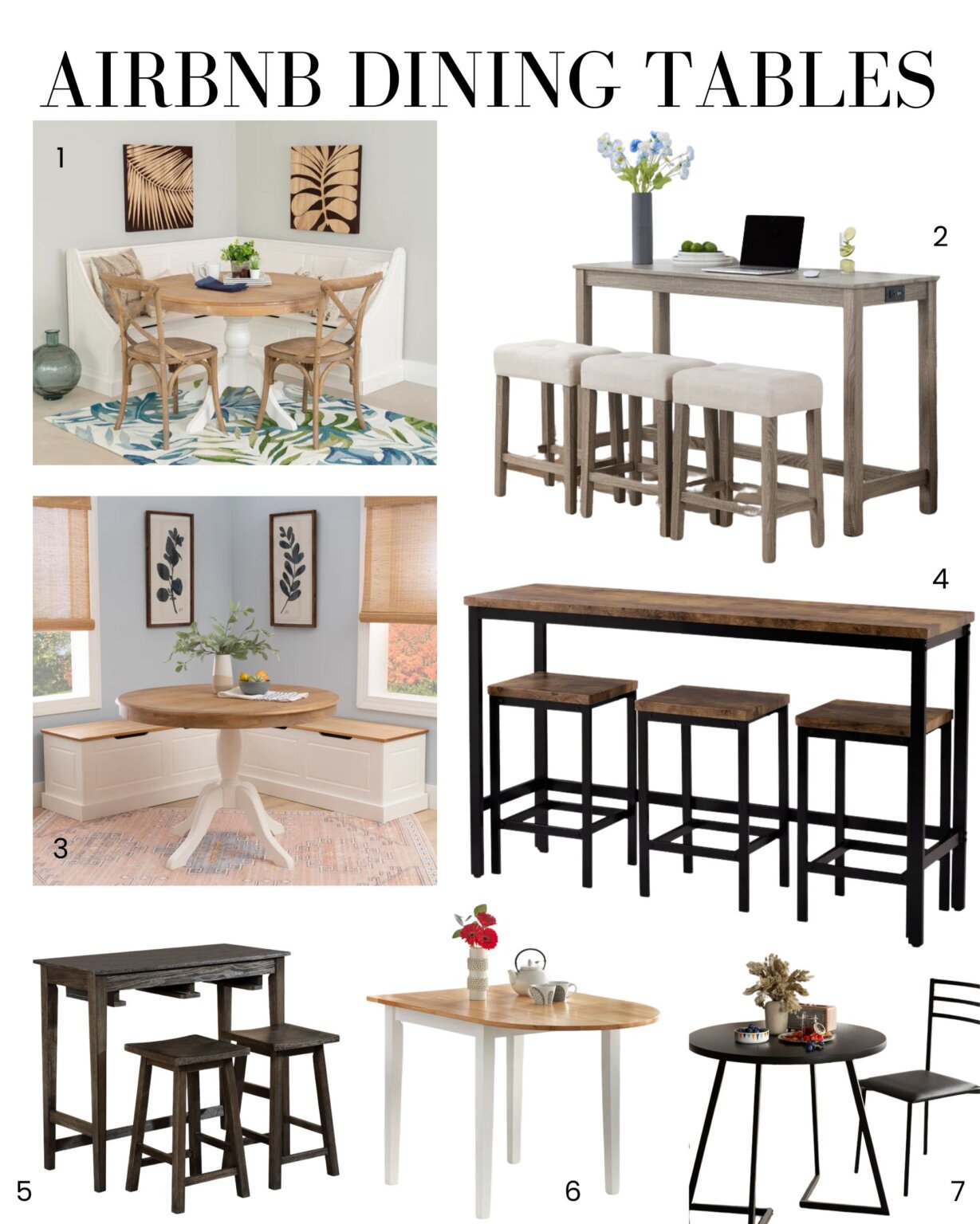 The Best Airbnb Dining Tables & Chairs At Wayfair