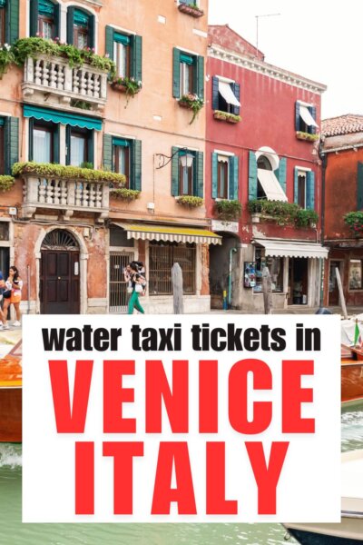Understanding The Venice Water Taxi System